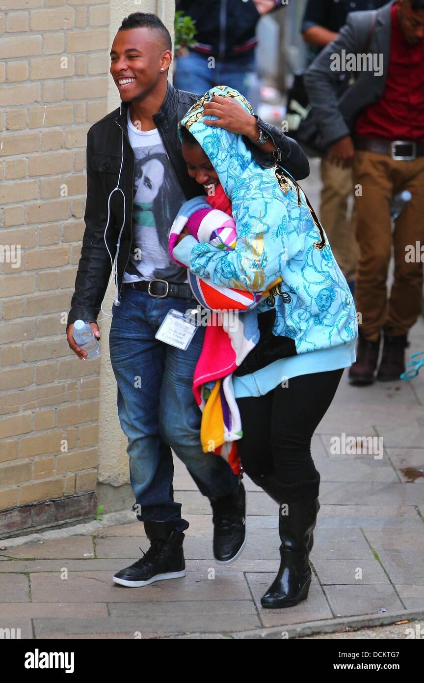 'X Factor' finalists Ashford Campbell and Misha Bryan cuddle as they ...