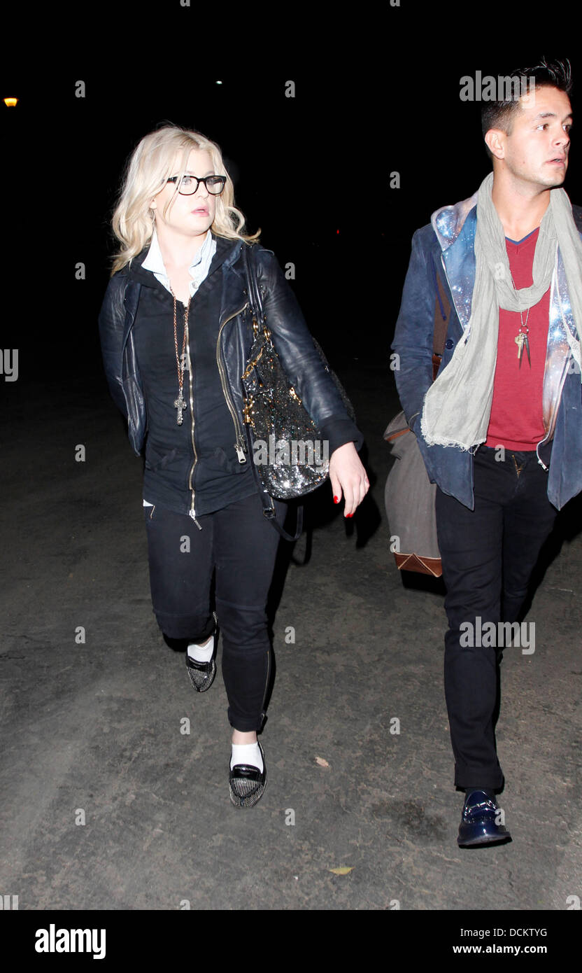 Kelly Osbourne and a friend arriving at The Hollywood Bowl to watch ...