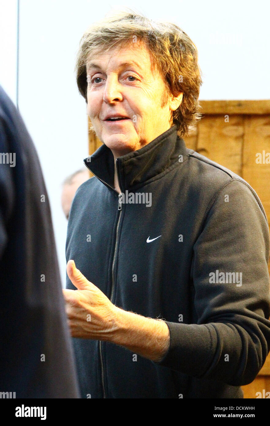 Sir Paul McCartney outside his house on the day of his wedding London ...