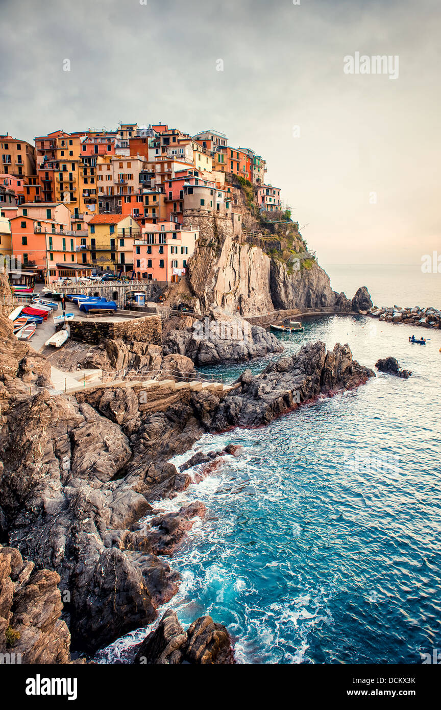 View of Manarola, Italy Stock Photo - Alamy