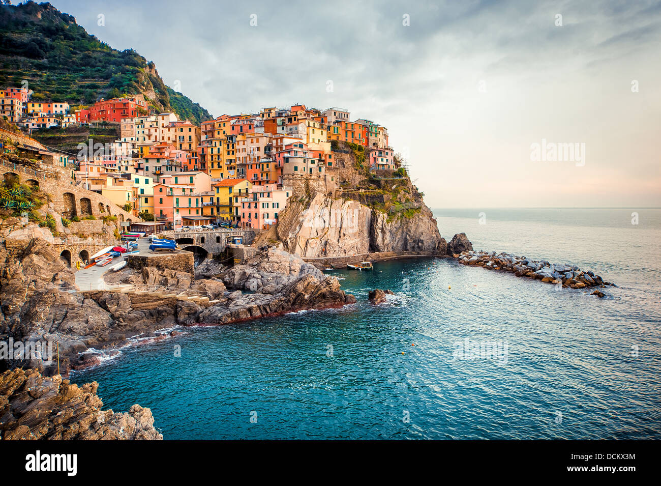 View of Manarola, Italy Stock Photo - Alamy