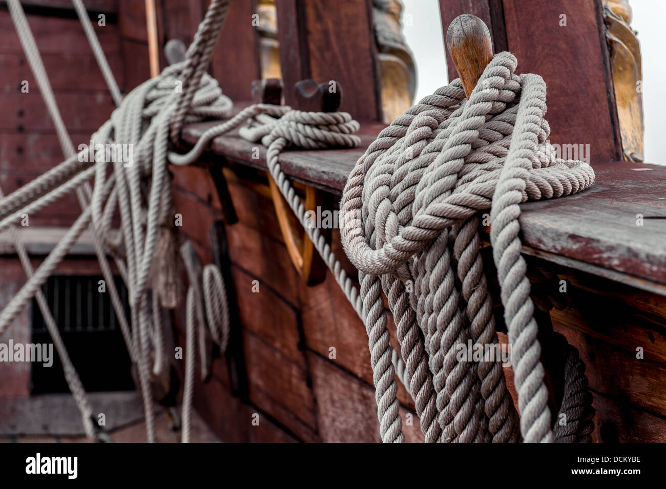 Fragment rigging wooden sailing hi-res stock photography and images - Alamy