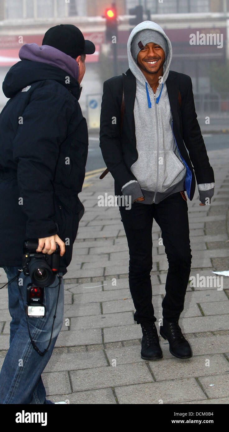 Marcus Collins 'X Factor' finalists at the studios to rehearse for the ...