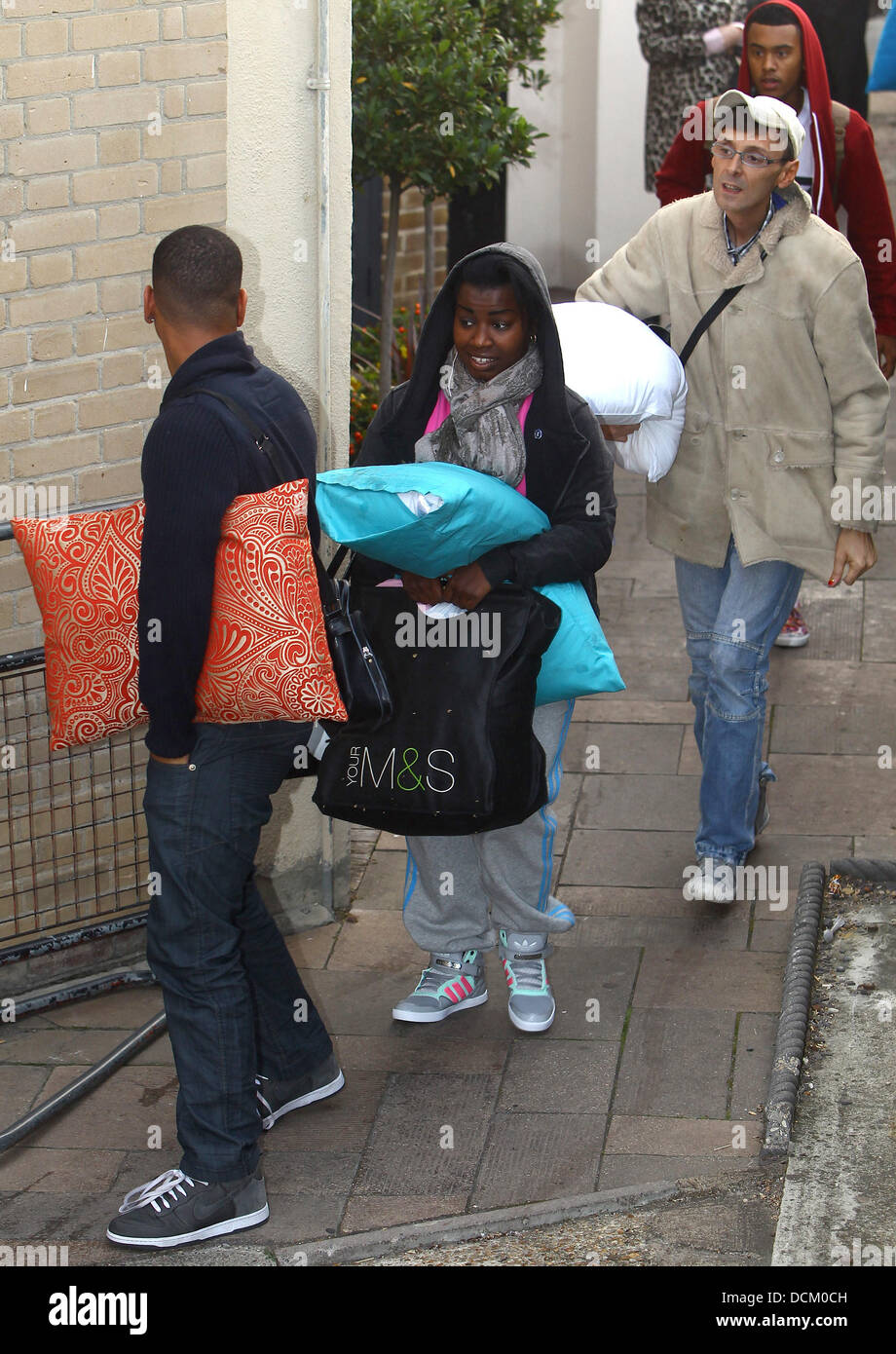 Misha Bryan and Johnny Robinson 'X Factor' finalists at the studios to ...