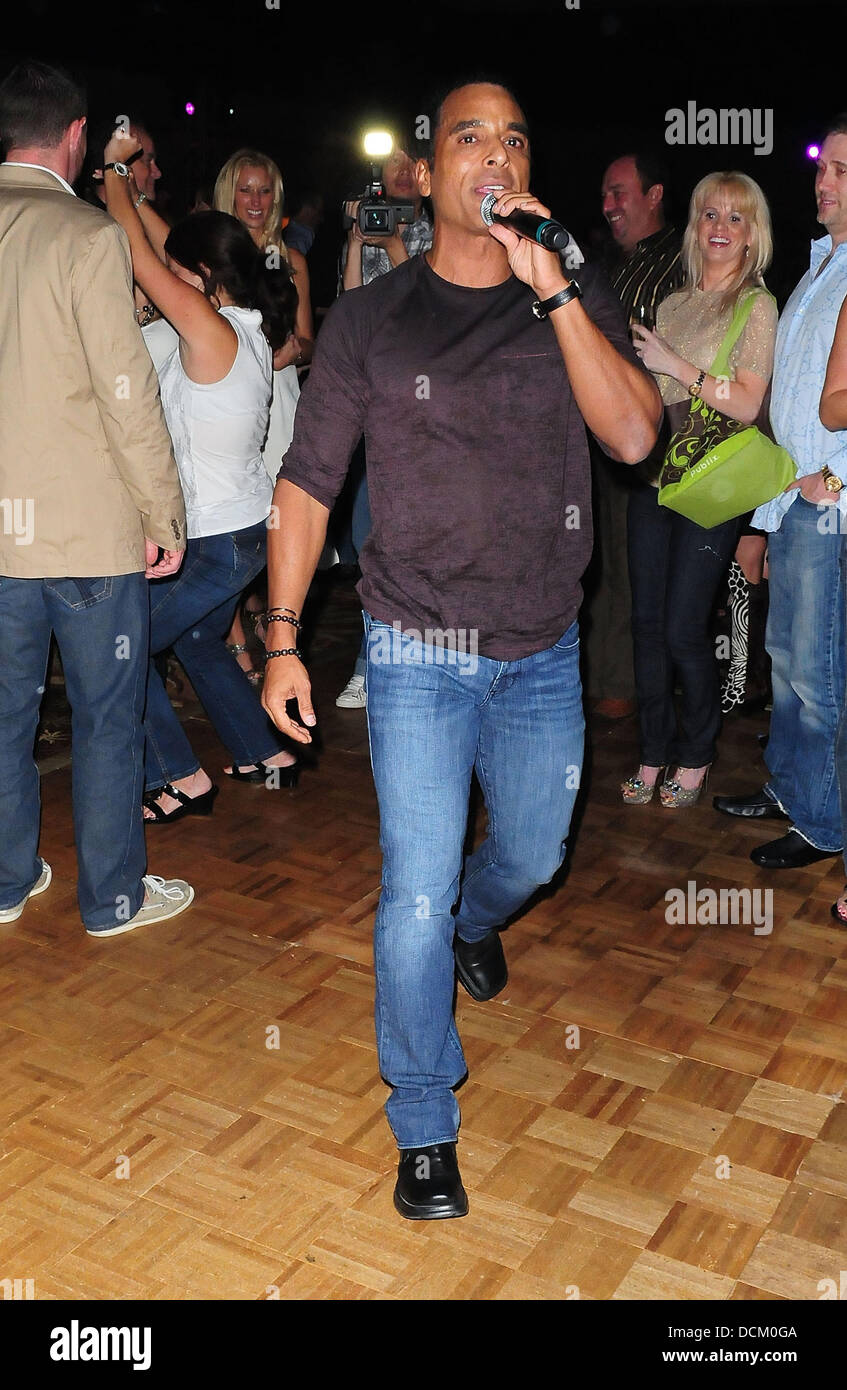 Jon Secada performs with Miami Sound Machine at Footy's Bubbles And ...