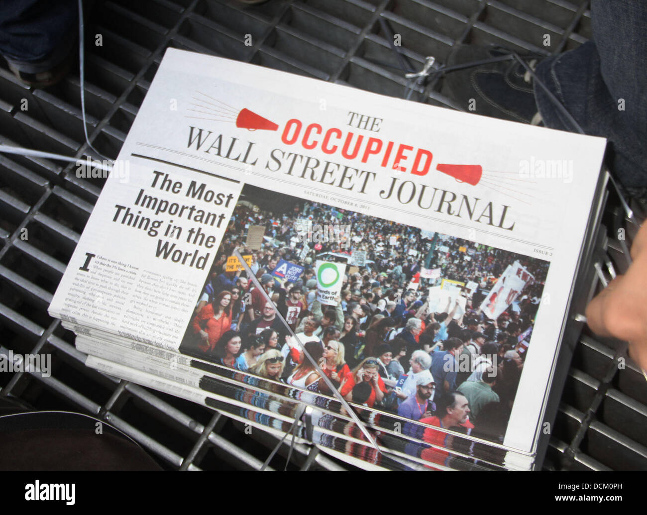 Atmosphere Demonstrators rally at the Occupation Party in New York's ...
