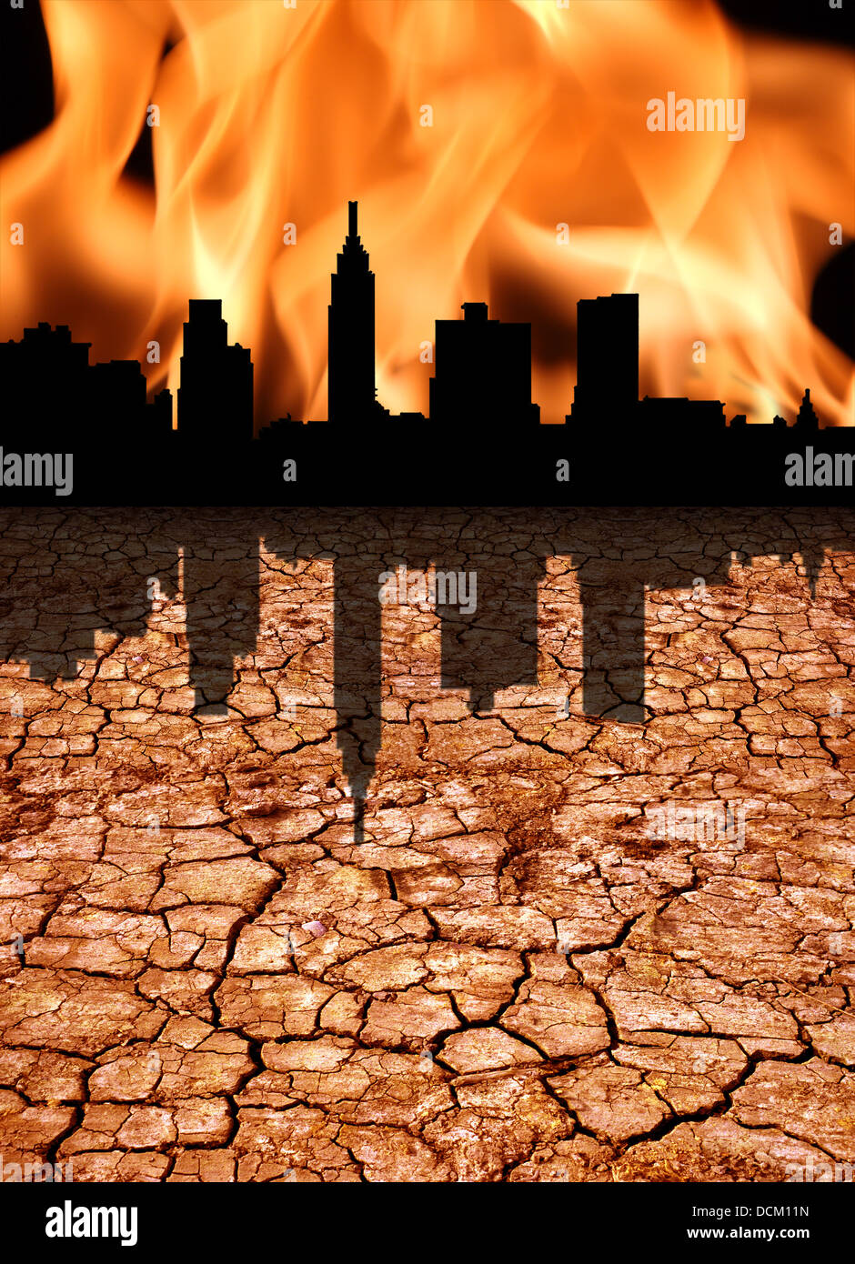 Burning City Art