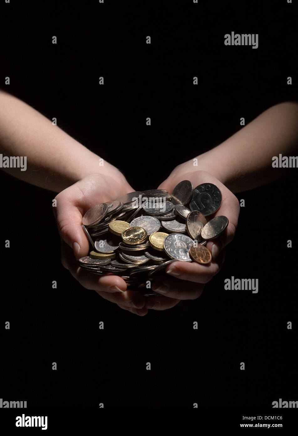 Large group of coins Stock Photo - Alamy