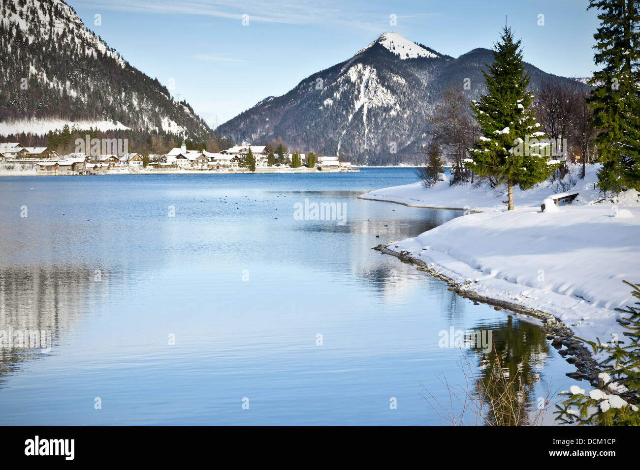 Lake walchensee and town walchensee hi-res stock photography and images ...