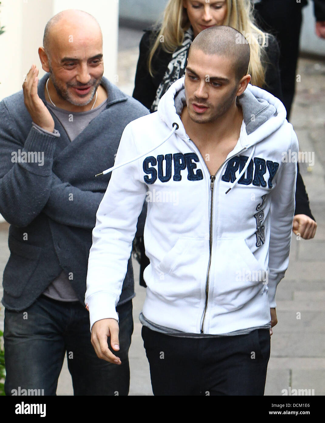 Max George of The Wanted arriving at the X Factor studios London ...
