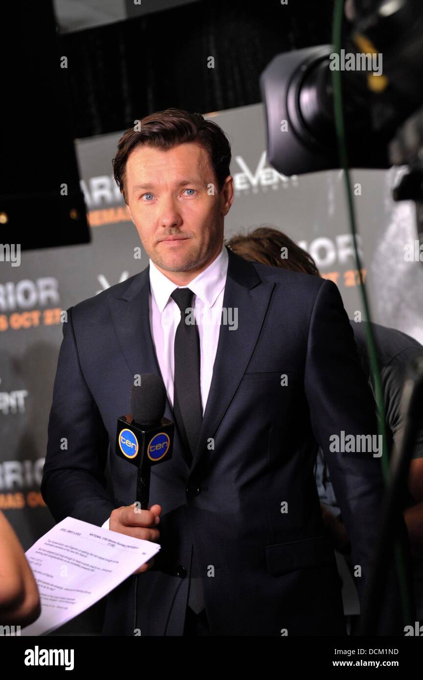 Joel Edgerton The Australian premiere of 'Warrior' held at Event ...