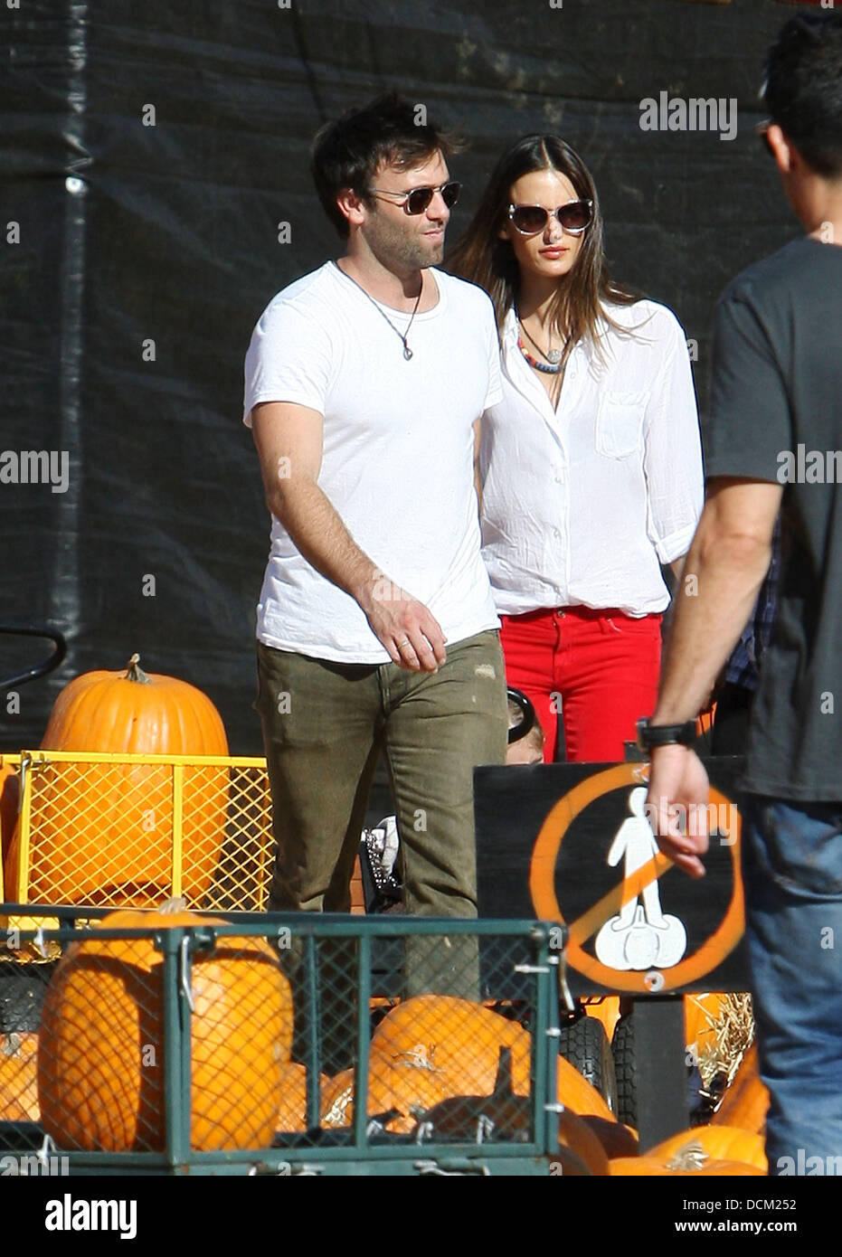 Alessandra Ambrosio and Jamie Mazur at Mr Bones Pumpkin Patch in West ...