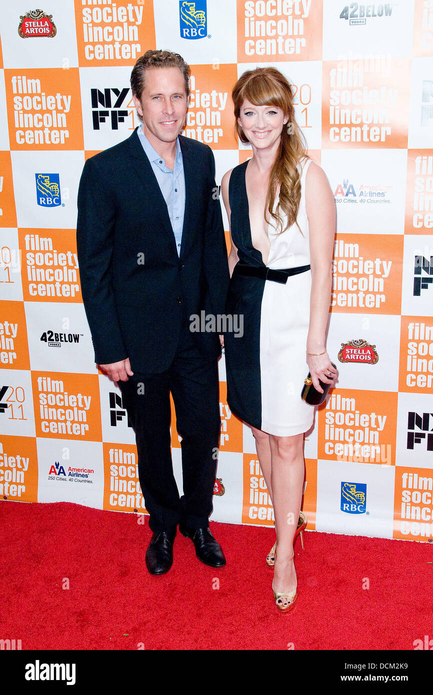 Judy Greer and Dean Johnson at the 49th Annual New York Film Festival ...