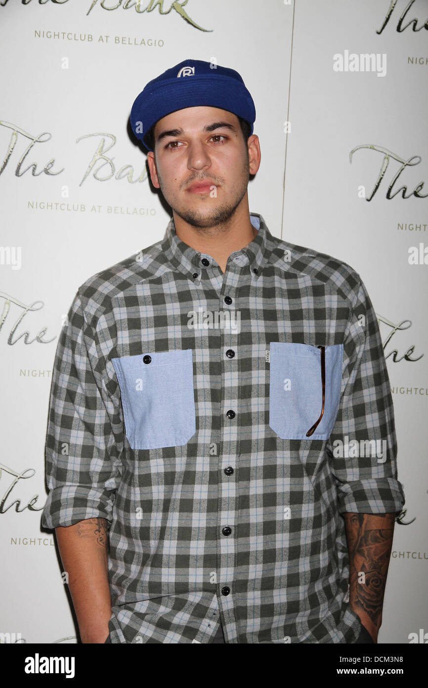 Rob Kardashian Rob Kardashian hosts a night at Bank nightclub inside ...