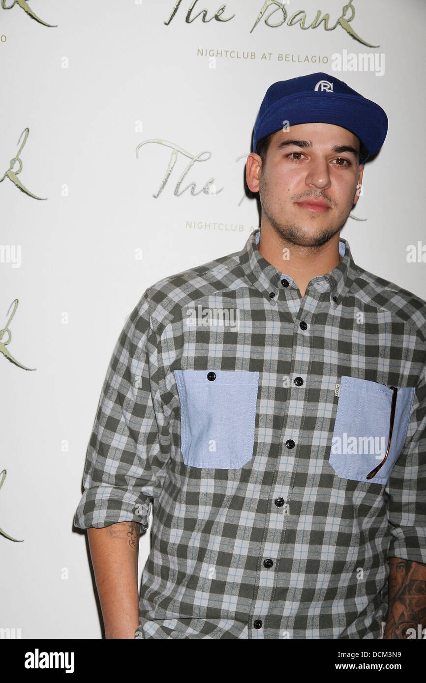 Rob Kardashian Rob Kardashian hosts a night at Bank nightclub inside ...