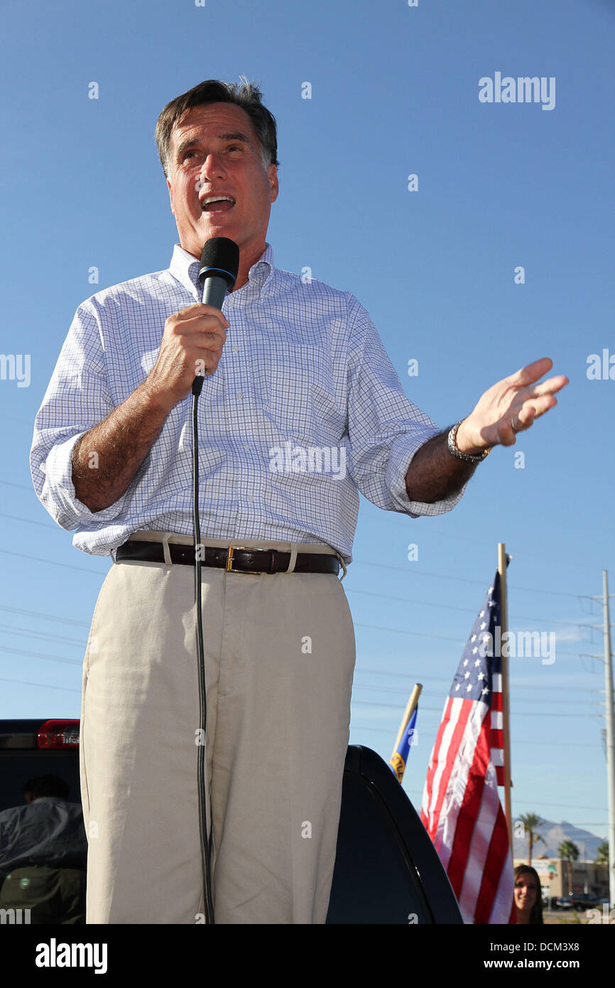 Republican Presidential Candidate Mitt Romney opens Nevada campaign ...