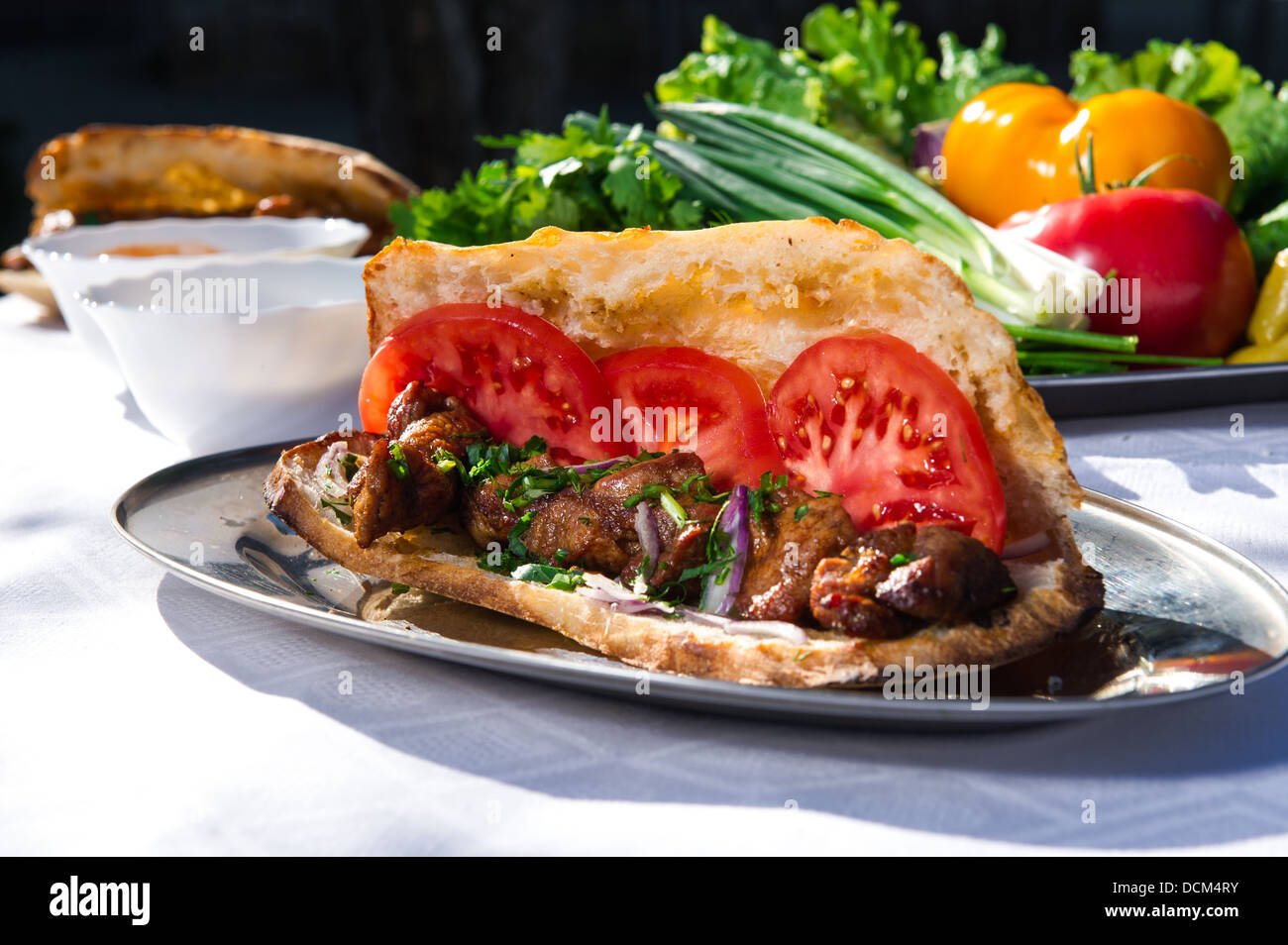 Lavash meat hi-res stock photography and images - Alamy