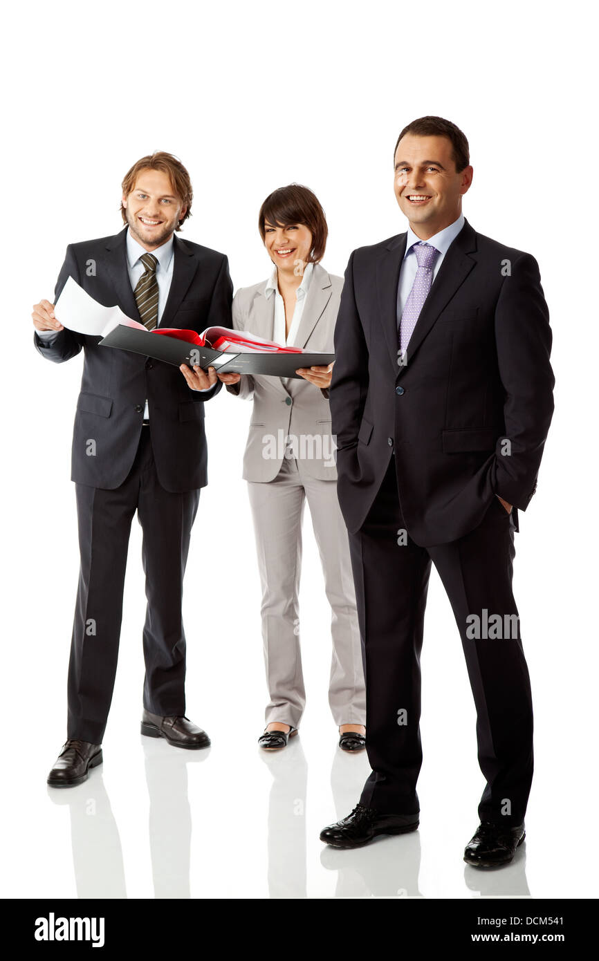 positive business team isolated Stock Photo - Alamy