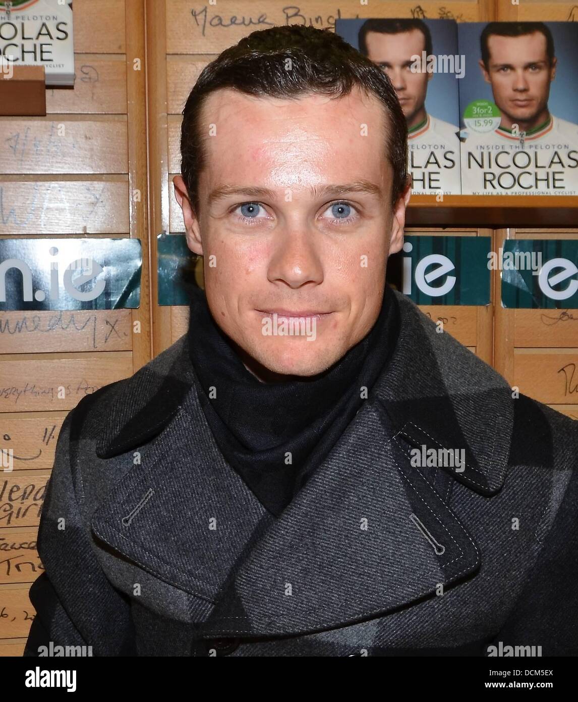 Professional cycilist Nicolas Roche (son of Stephen Roche) signs copies ...