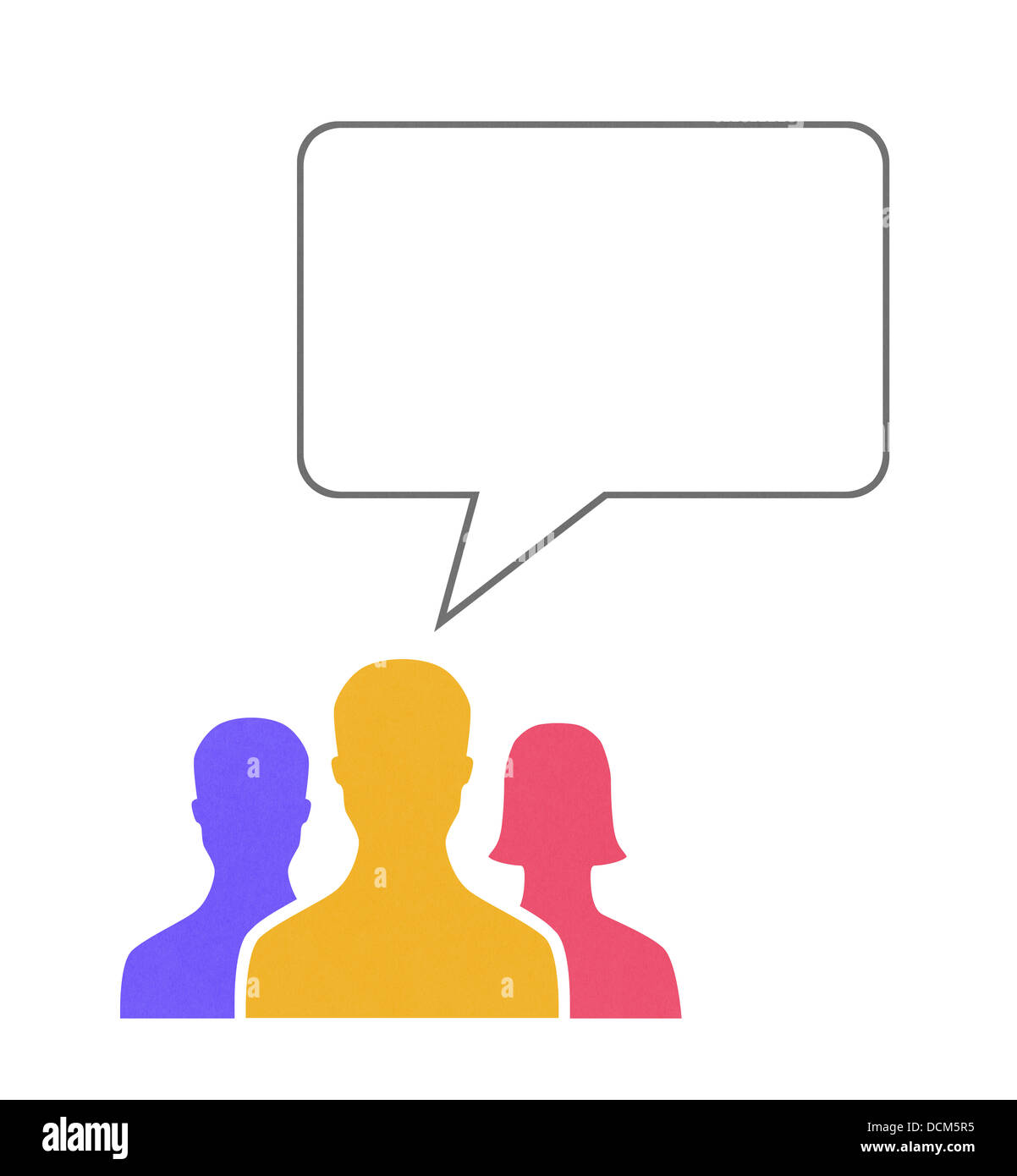 Speech Bubble Communication Concept Stock Photo - Alamy