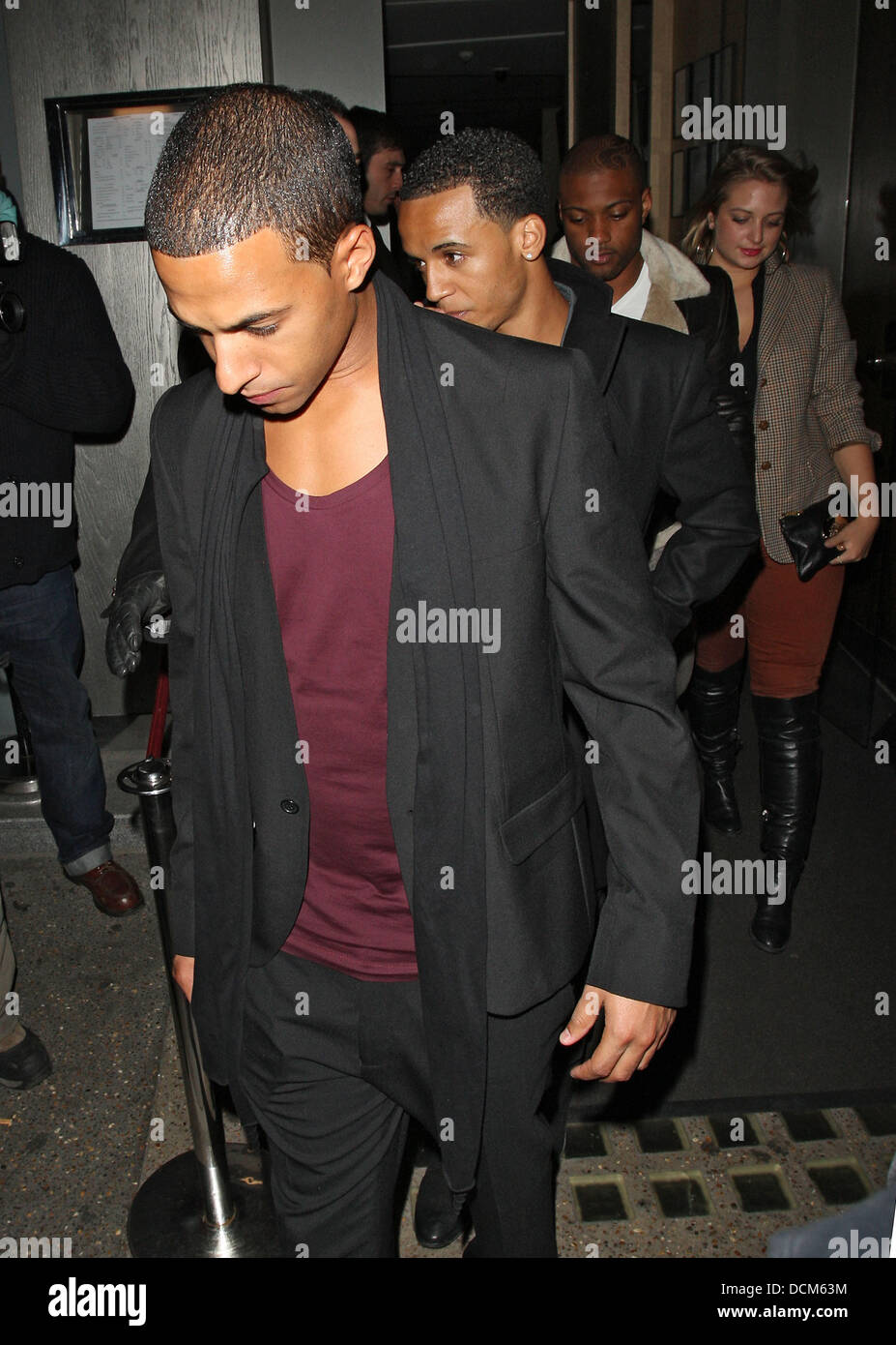 Jonathan 'JB' Gill, Ason Merrygold and Marvin Humes, at Funky Buddha ...