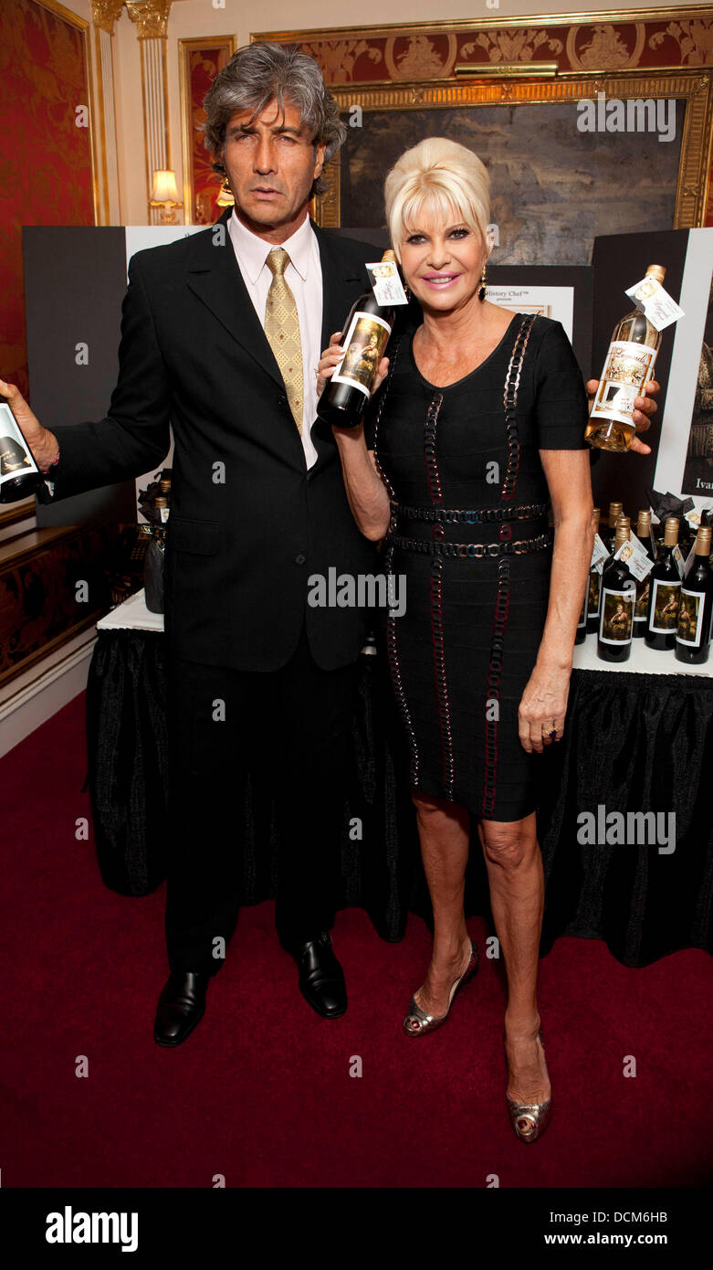 David Moya and Ivana Trump Ivana Living Legend Wine Collection launch ...