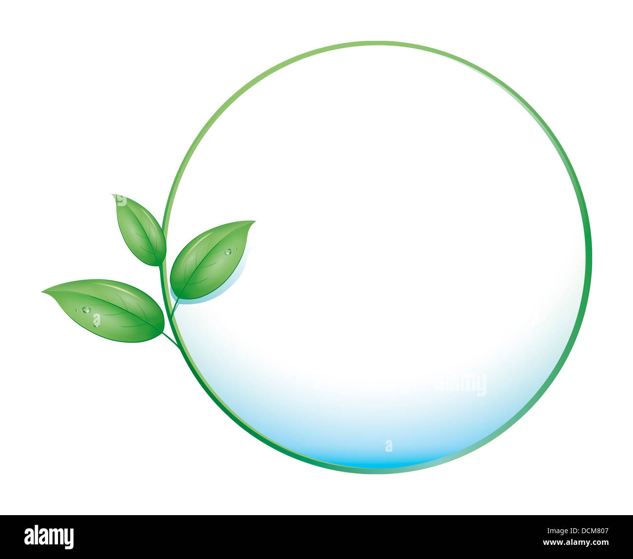 green leaf circle Stock Photo - Alamy