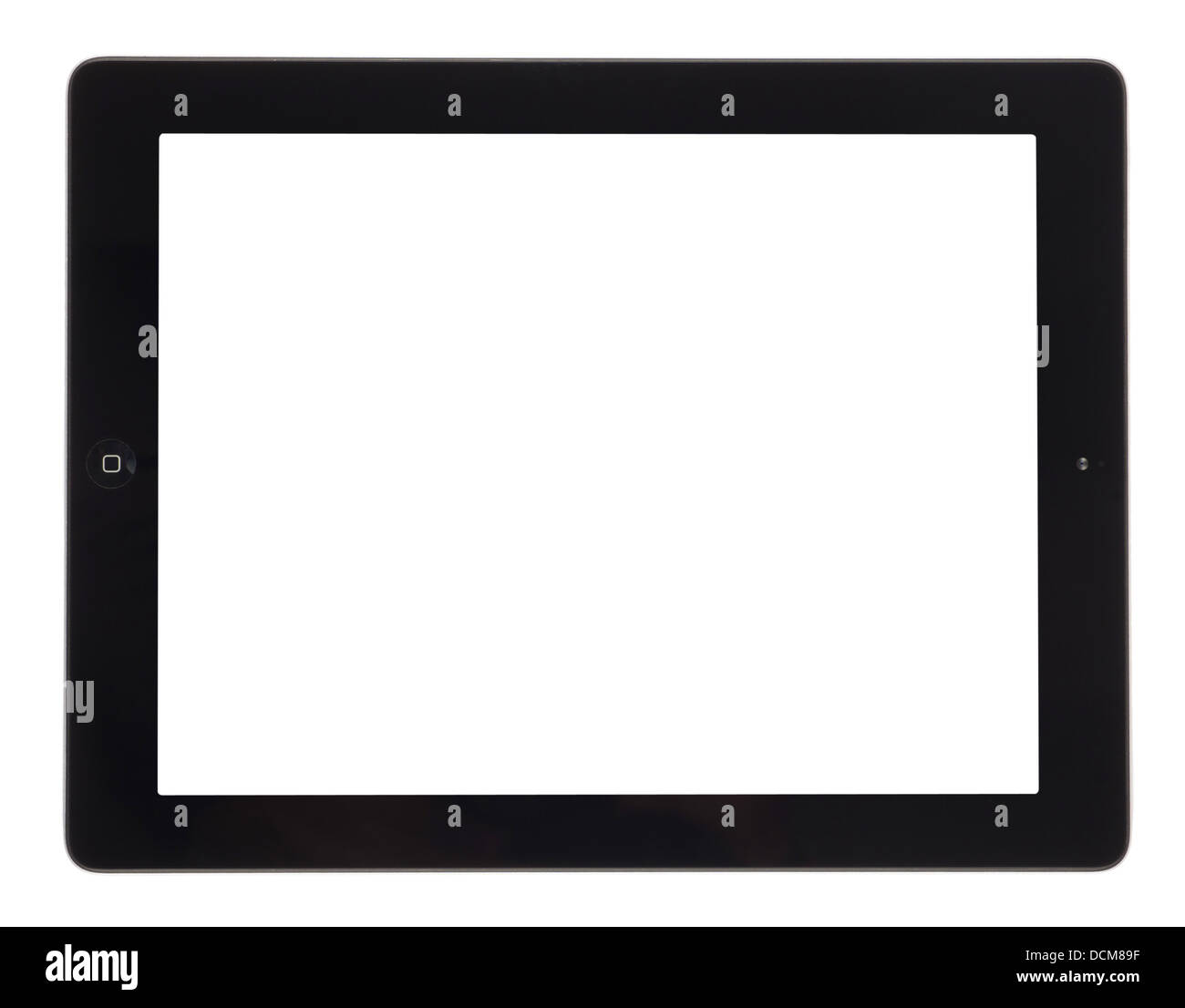 Blank computer monitor telephone Cut Out Stock Images & Pictures - Alamy