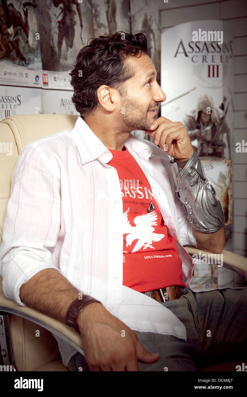 The actor Cas Anvar at a game signing computer xbox ps3 gaming event ...