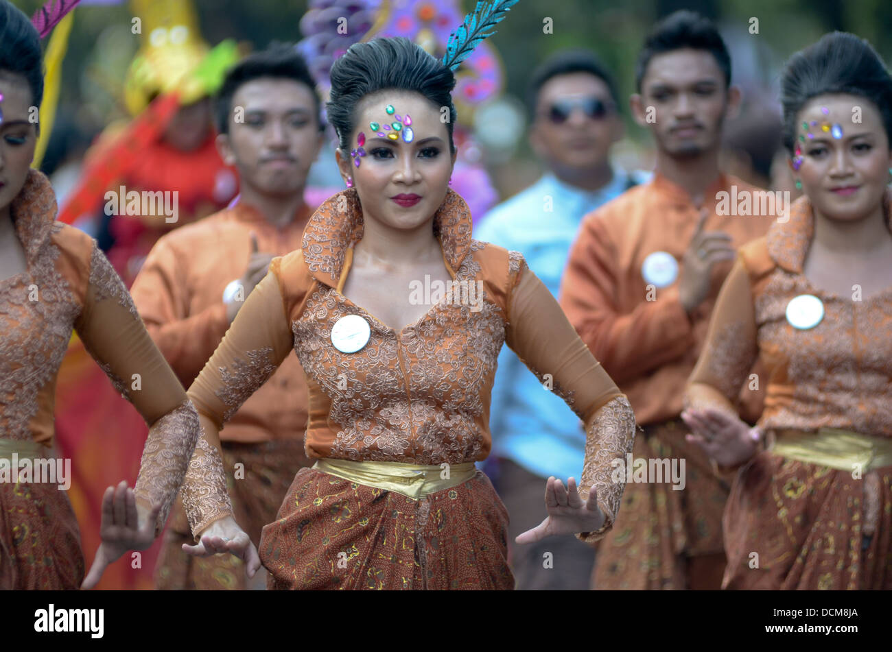 Culture Carnival parade in Jakarta celebrated Indonesia independent day ...