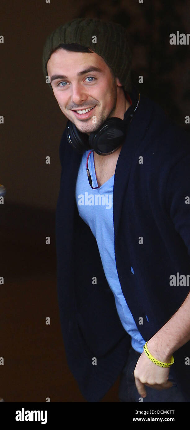 Charlie Healy of The Risk 'X Factor' finalists at the studios for ...
