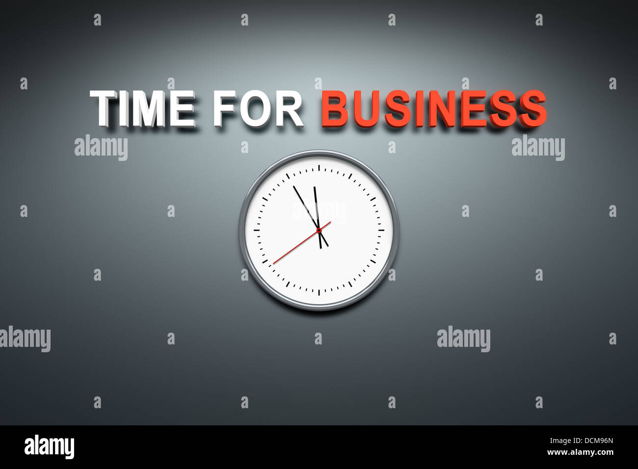Time for business at the wall Stock Photo - Alamy