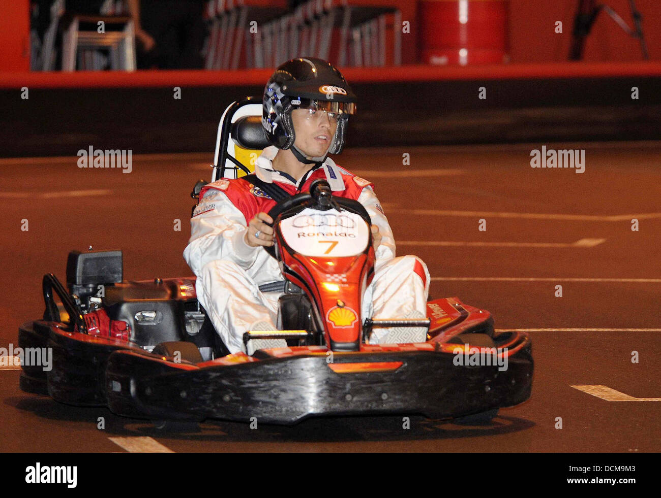 Cristiano Ronaldo, Real Madrid players participate in a kart race at ...