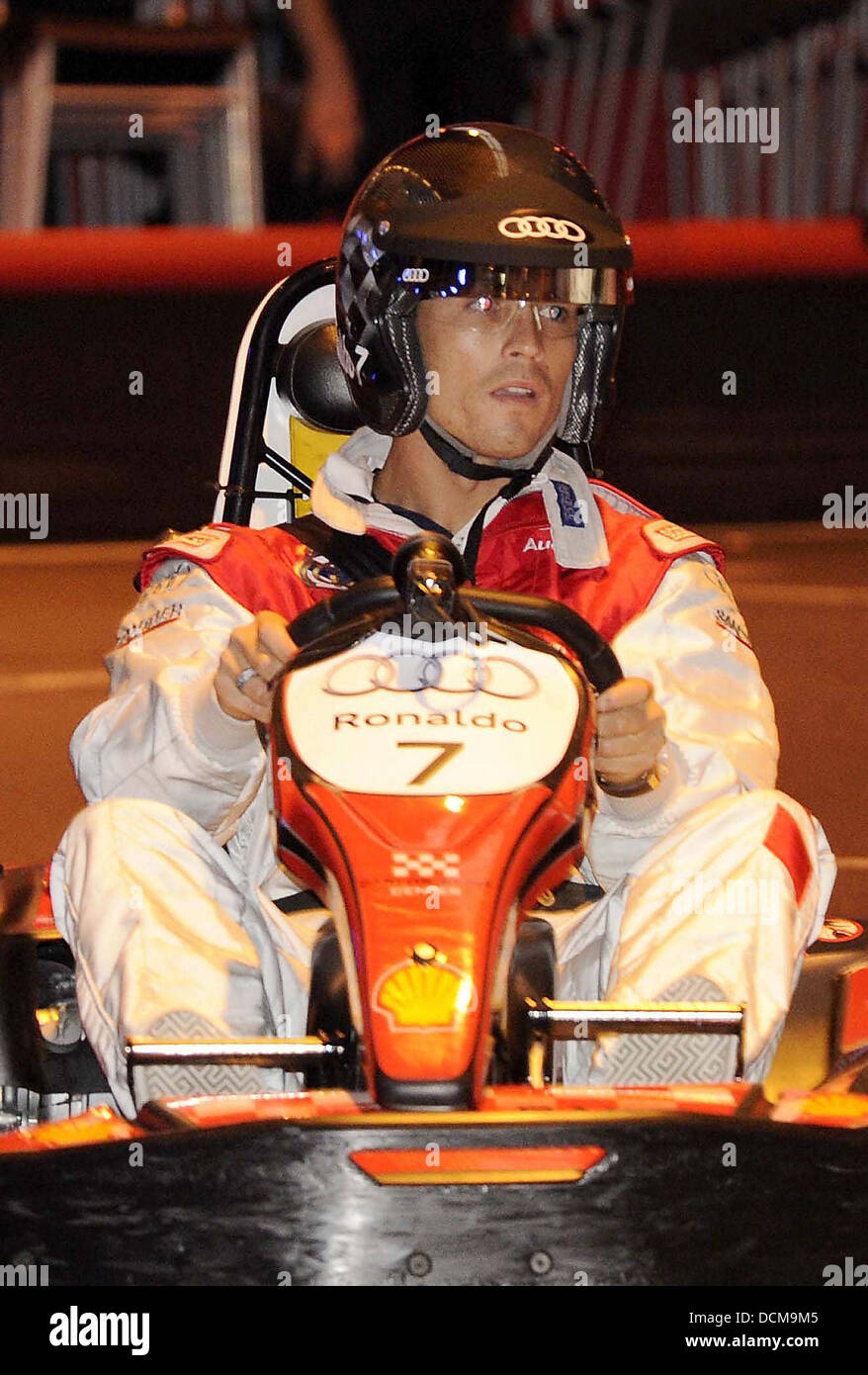Cristiano Ronaldo, Real Madrid players participate in a kart race at ...