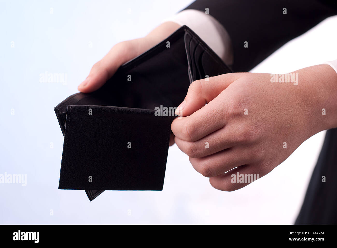 Sad man empty wallet hi-res stock photography and images - Alamy
