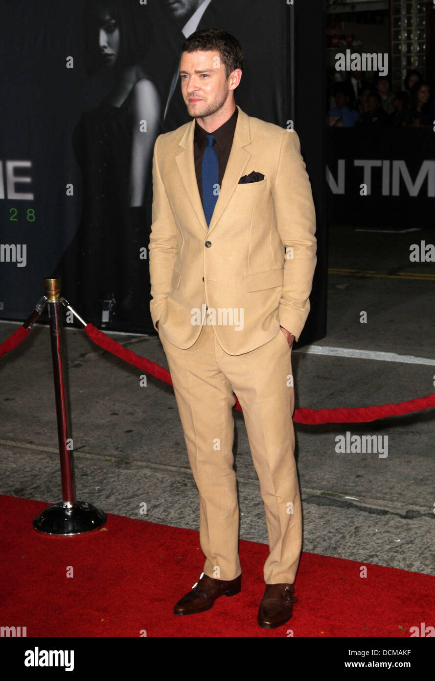Justin Timberlake The Premiere of 'In Time' held at Regency Village ...