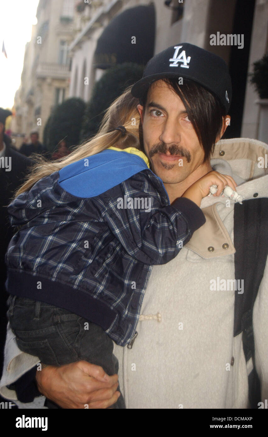 Anthony Kiedis out and about in Paris Paris, France - 20.10.11 Stock ...
