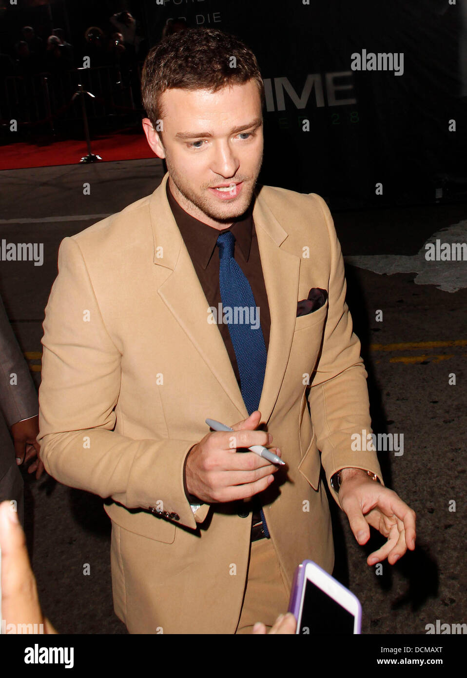 Justin Timberlake The Premiere of 'In Time' held at Regency Village ...