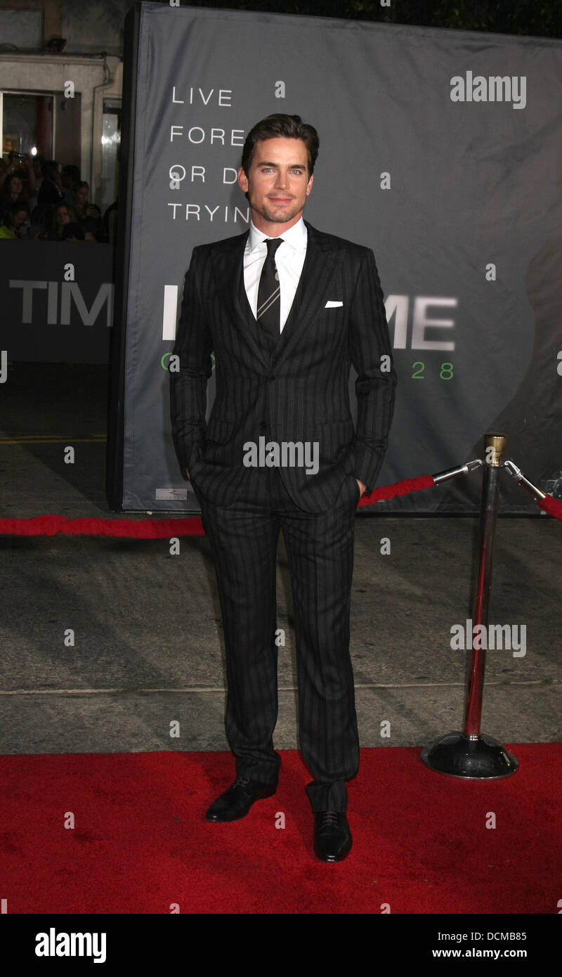 Matt Bomer The Premiere of 'In Time' held at Regency Village Theatre ...
