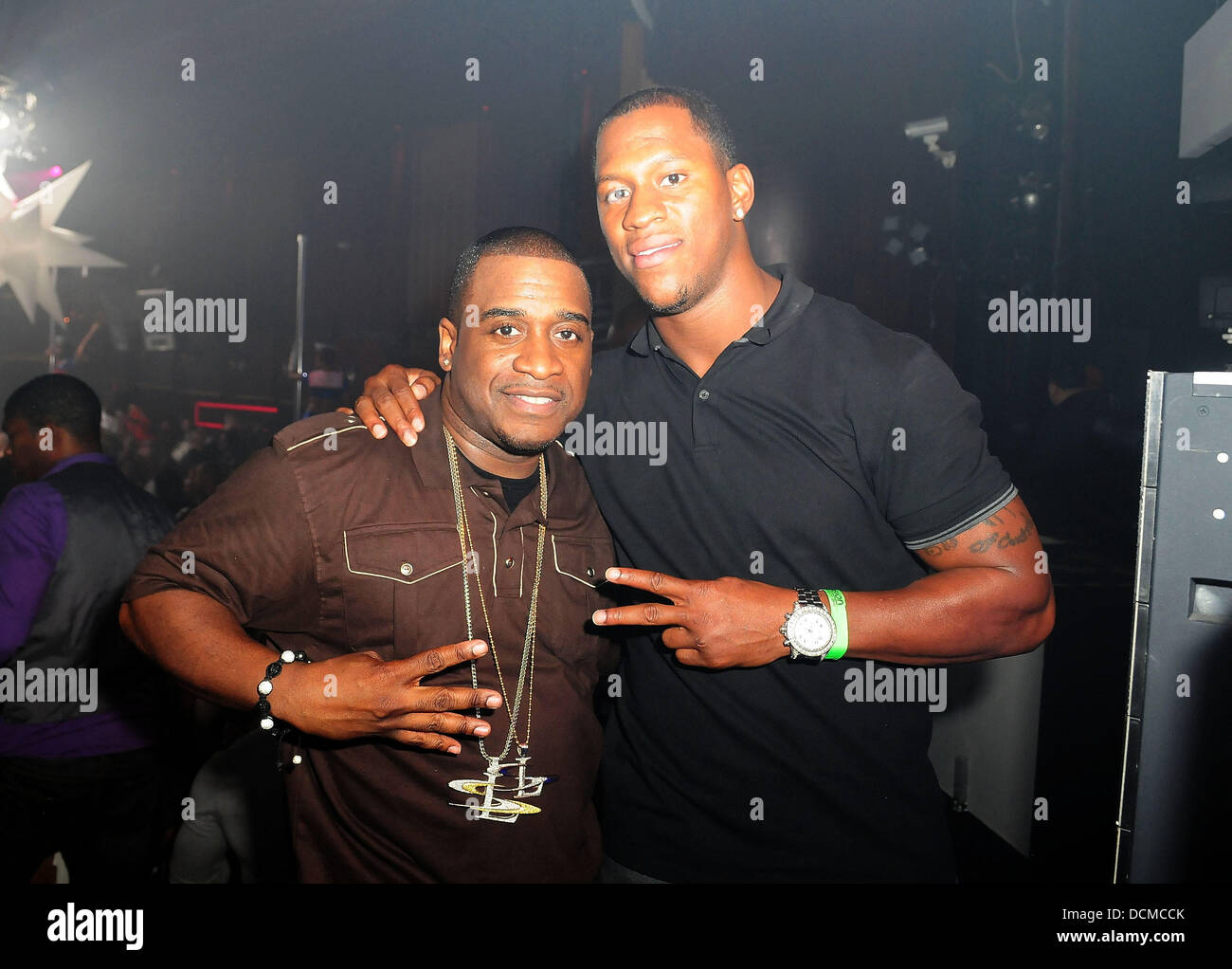 DJ LS One and NFL player Ken Hamlin Mya's birthday celebrations at ...