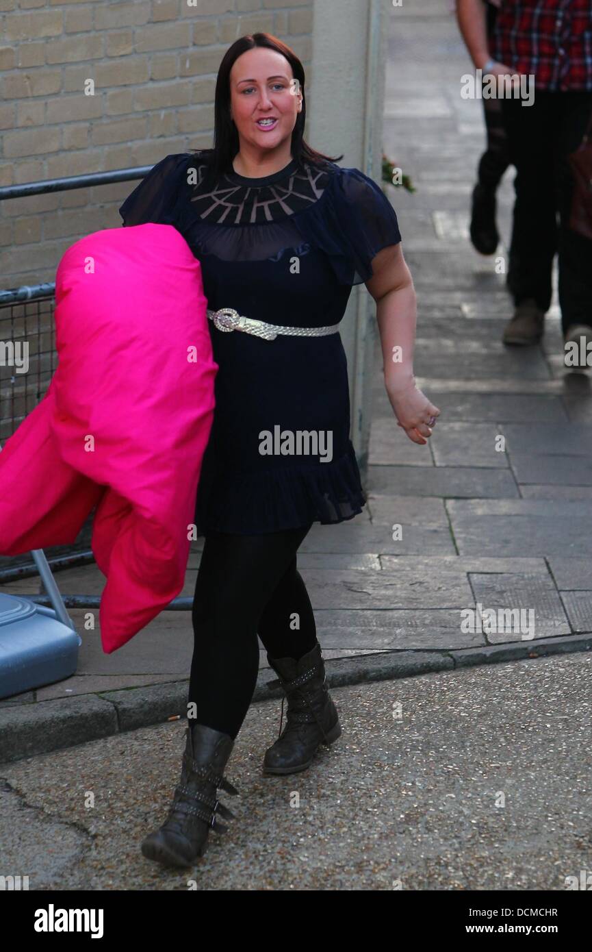Sami Brookes arriving at the studio ahead of tonight's live ...