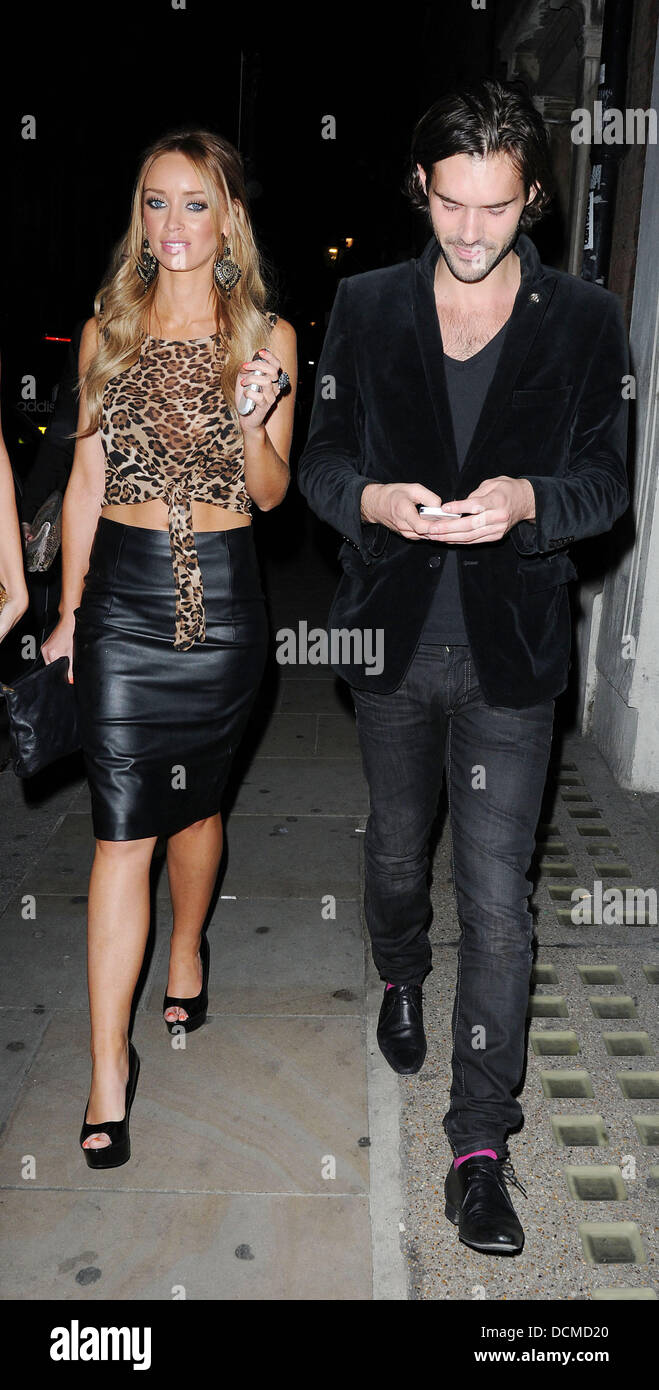 Lauren Pope and Bobby Sabel leaving Sanctum Soho Hotel London, England ...