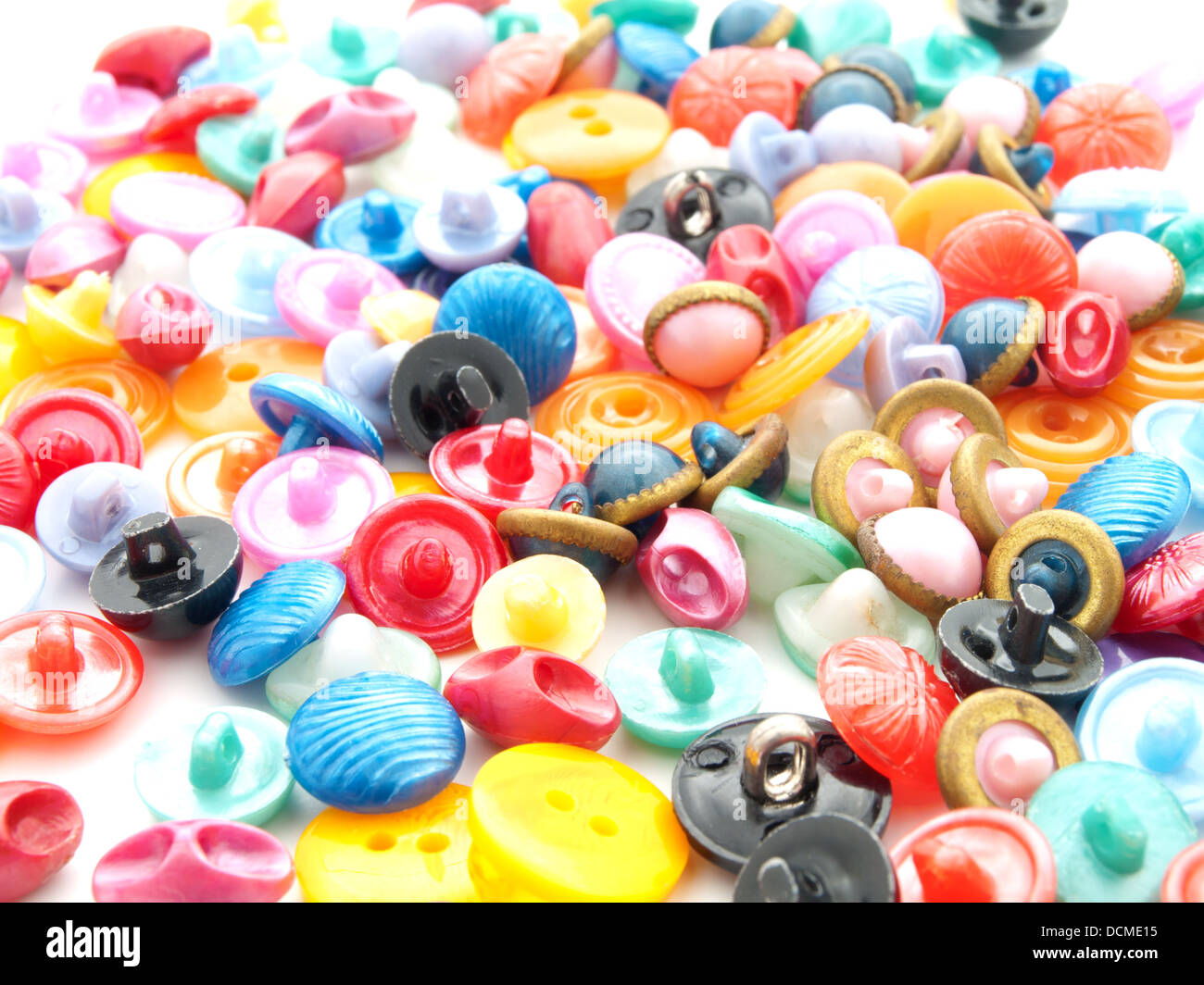 various sewing buttons Stock Photo - Alamy