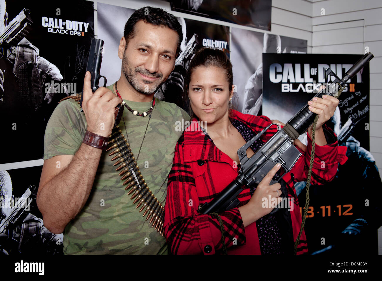 The actor Cas Anvar at a game signing computer xbox ps3 gaming event ...