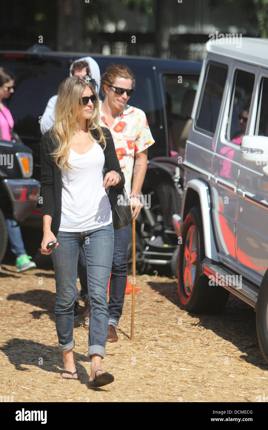 Shaun White Celebrities at Mr Bones Pumpkin Patch Los Angeles ...