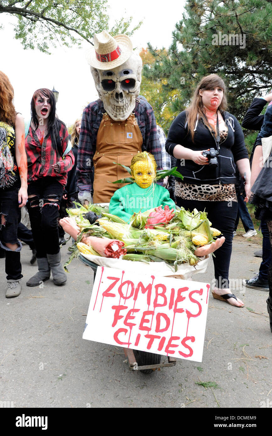 Atmosphere 9th Annual Toronto Zombie Walk at the Trinity-Bellwoods Park ...