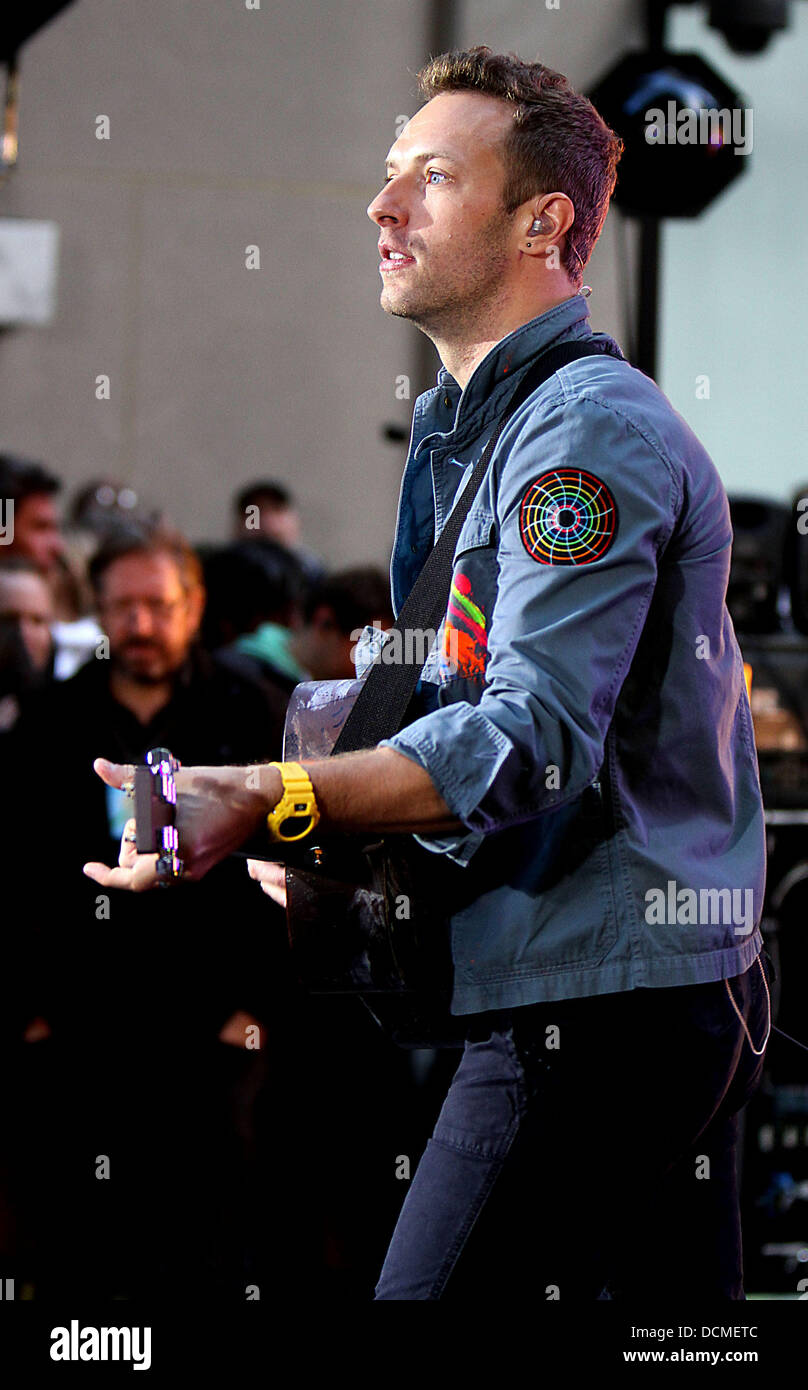 Coldplay performing live on the 'Today' show as part of their Toyota ...