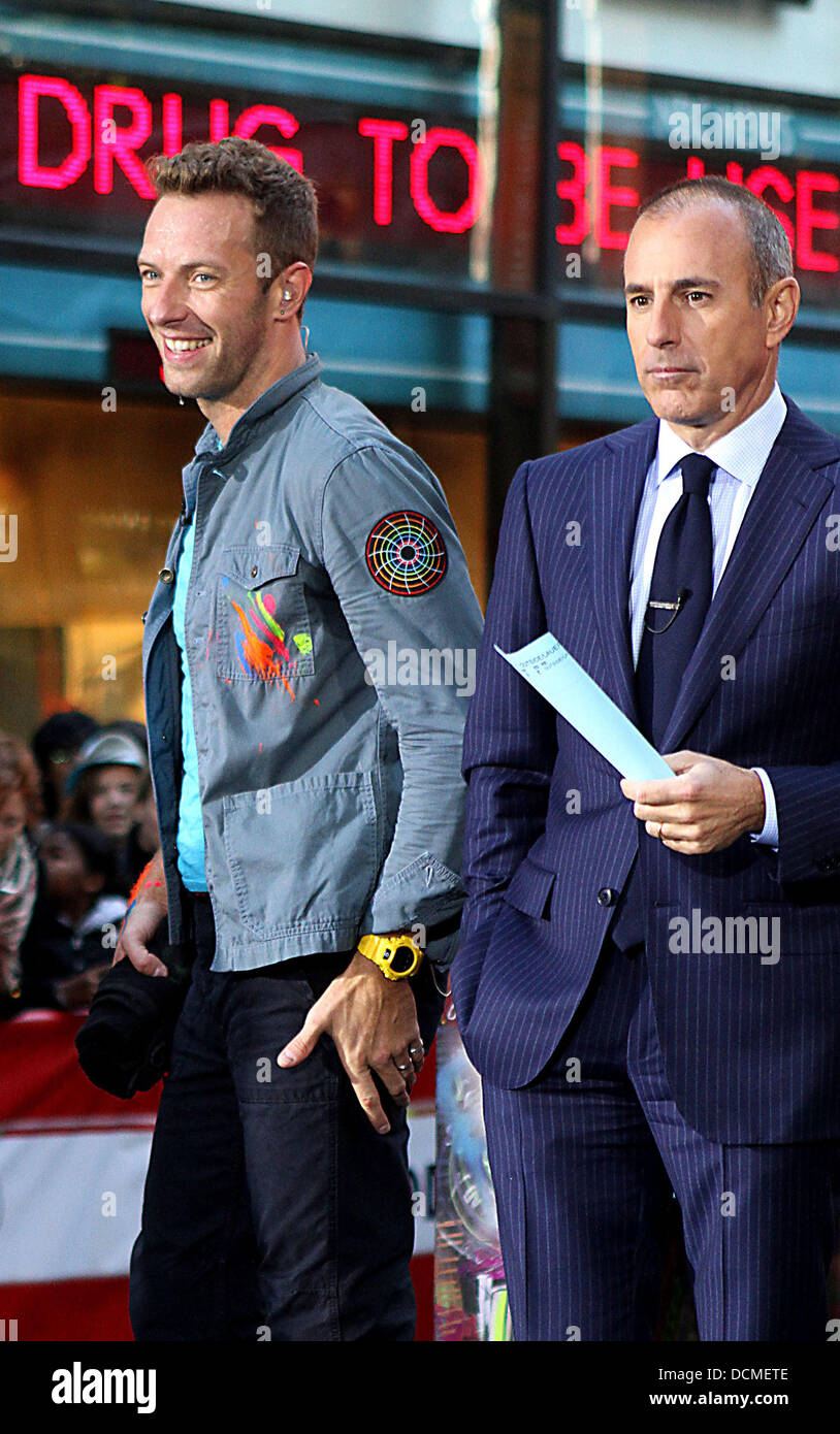 Coldplay performing live on the 'Today' show as part of their Toyota ...
