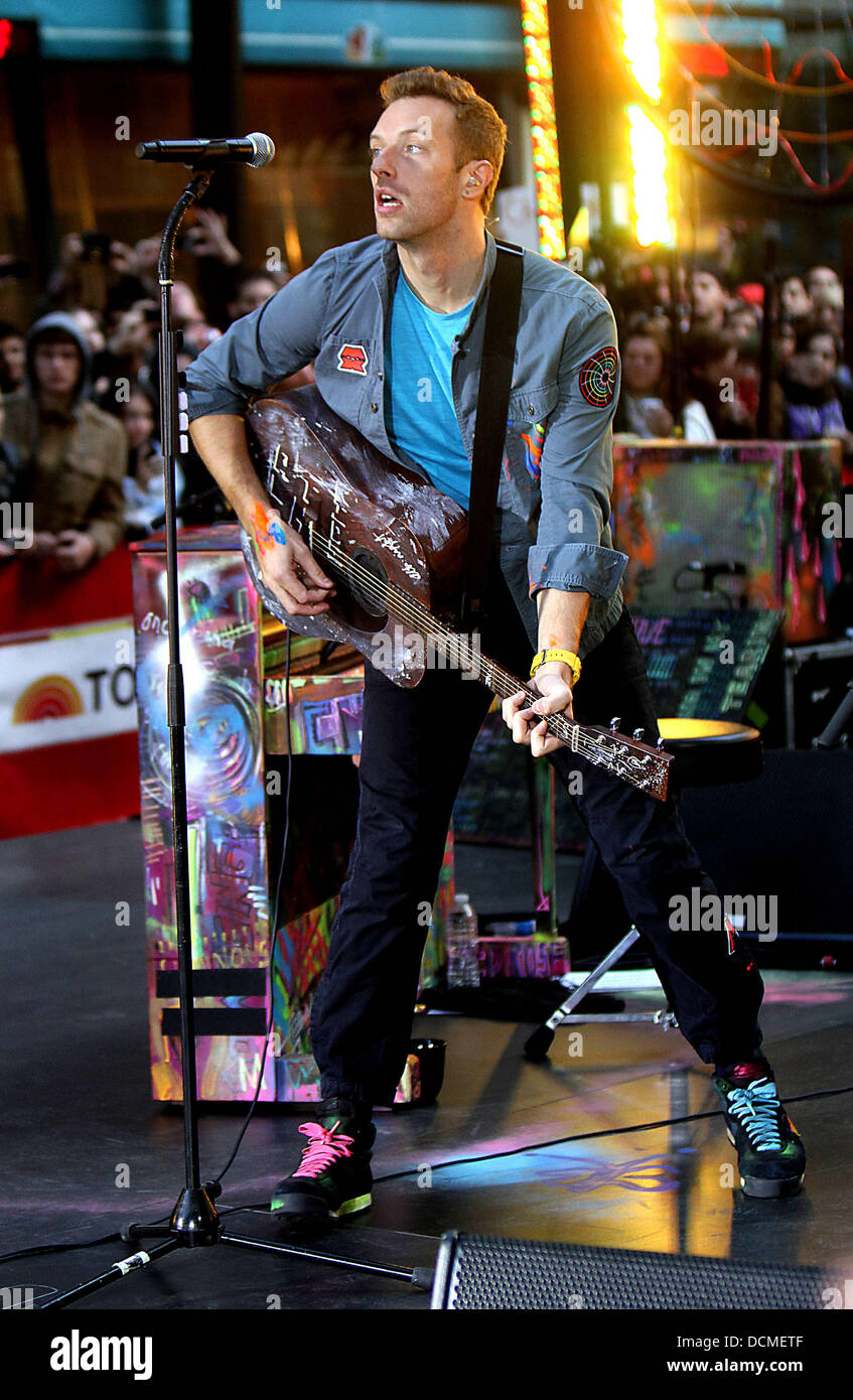 Coldplay performing live on the 'Today' show as part of their Toyota ...