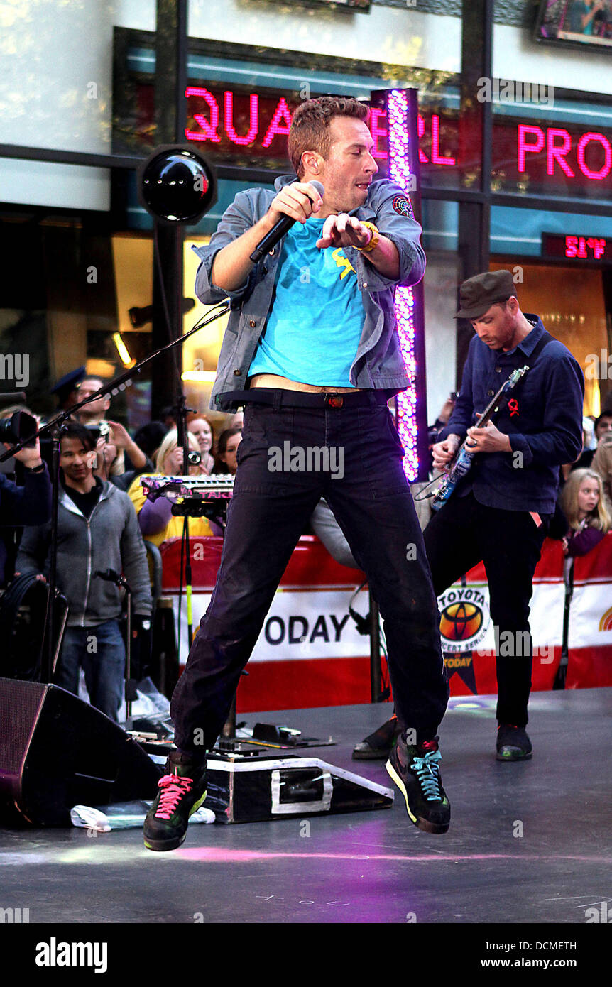 Coldplay performing live on the 'Today' show as part of their Toyota ...